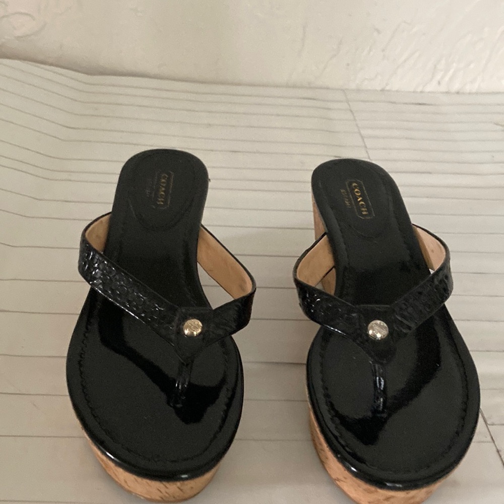 Coach Platform Thong Sandals - Gem